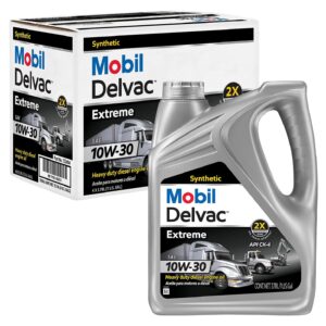 mobil delvac extreme hd full syn diesel oil 10w-30, 1 gal, case/4