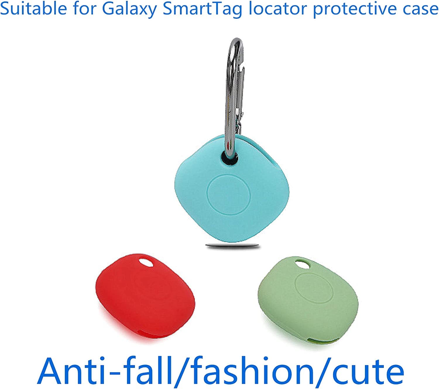 for Samsung Galaxy Smart Tag Protective case Tracker Finder Cover Shell Keychain Galaxy SmartTag case(Pack of 2)