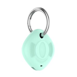 tencloud keychain cases compatible with samsung galaxy smarttag smarttag plus silicone durable key ring case for galaxy smarttag (teal)