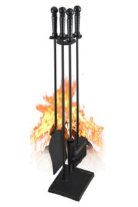 feed garden fireplace tools set modern indoor outdoor wrought iron fireplace accessories set included poker, shovel, brush, base