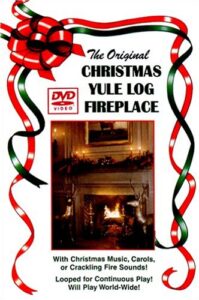 the original christmas yule log fireplace