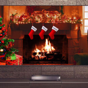 Festive Yuletide Fireplace: Ambient Xmas Flames with Crackle and Holiday Melodies For Tablets & Fire TV - NO ADS