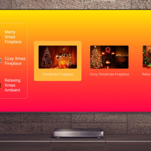 Festive Yuletide Fireplace: Ambient Xmas Flames with Crackle and Holiday Melodies For Tablets & Fire TV - NO ADS