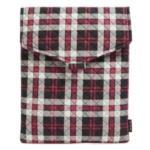 vera bradley cotton envelope tech sleeve, fireplace plaid