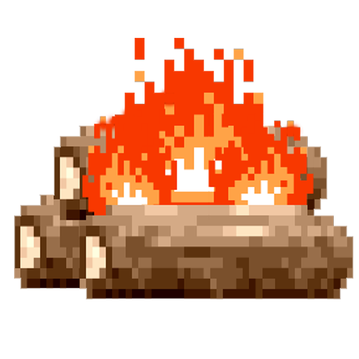 8-bit Fireplace