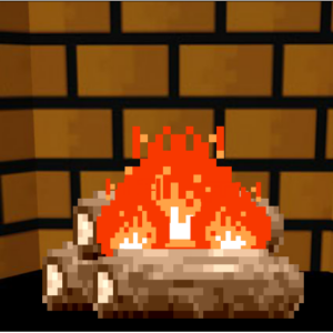 8-bit Fireplace