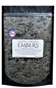 gas fireplace glowing embers, rock wool for vent free or vented gas log sets, inserts and fireplaces. large bag 4 oz