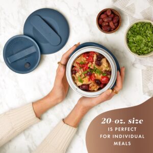 Crock-Pot Electric Lunch Box, 20-Ounce Portable Food Warmer, Black Licorice, Perfect for Travel, On-the-Go & Office Use | Stylish, Spill-Free & Dishwasher-Safe | Ideal Men & Women's Gifts