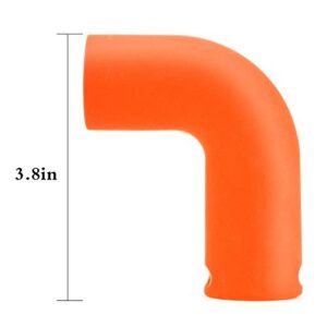 Steam Release Diverter Accessory Fits Instant pot 3, 5, 6,8 Qt Duo & Smart Models Only,Made By High Grade Food Silicone,Helps Protect Cabinets-Orange