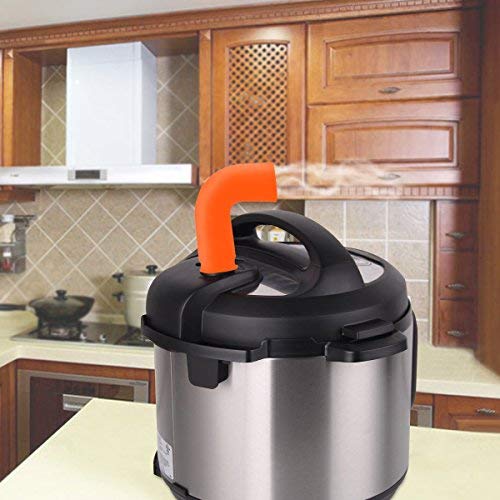 Steam Release Diverter Accessory Fits Instant pot 3, 5, 6,8 Qt Duo & Smart Models Only,Made By High Grade Food Silicone,Helps Protect Cabinets-Orange