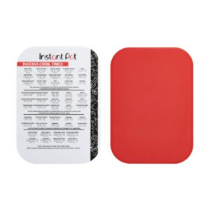 instant pot official 2 piece cutting mat with cook times, 10x14 inch, multicolor