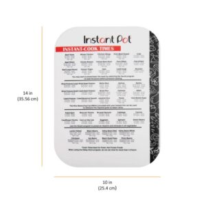 Instant Pot Official 2 Piece Cutting Mat with Cook Times, 10x14 Inch, Multicolor