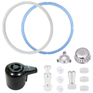 sealing ring and steam release handle,float valve replacement parts with anti-block shield for instant pot duo5,6quart (5/6qt)