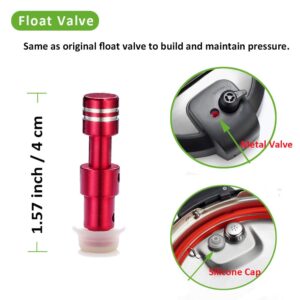 Steam Release Handle, Float Valve Compatible with Instant Pot Duo/Duo Plus 8 Qt - Also Including Replacements Parts of Float Valve Gaskets and Anti-Block Shield