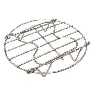 Steamer Rack Trivet with Handles for Instant Pot Duo Mini/Lux Mini/Ultra 3 Qt/Duo Plus 3 Qt and Other Electric Pressure Cookers 3 Qt 5 Qt