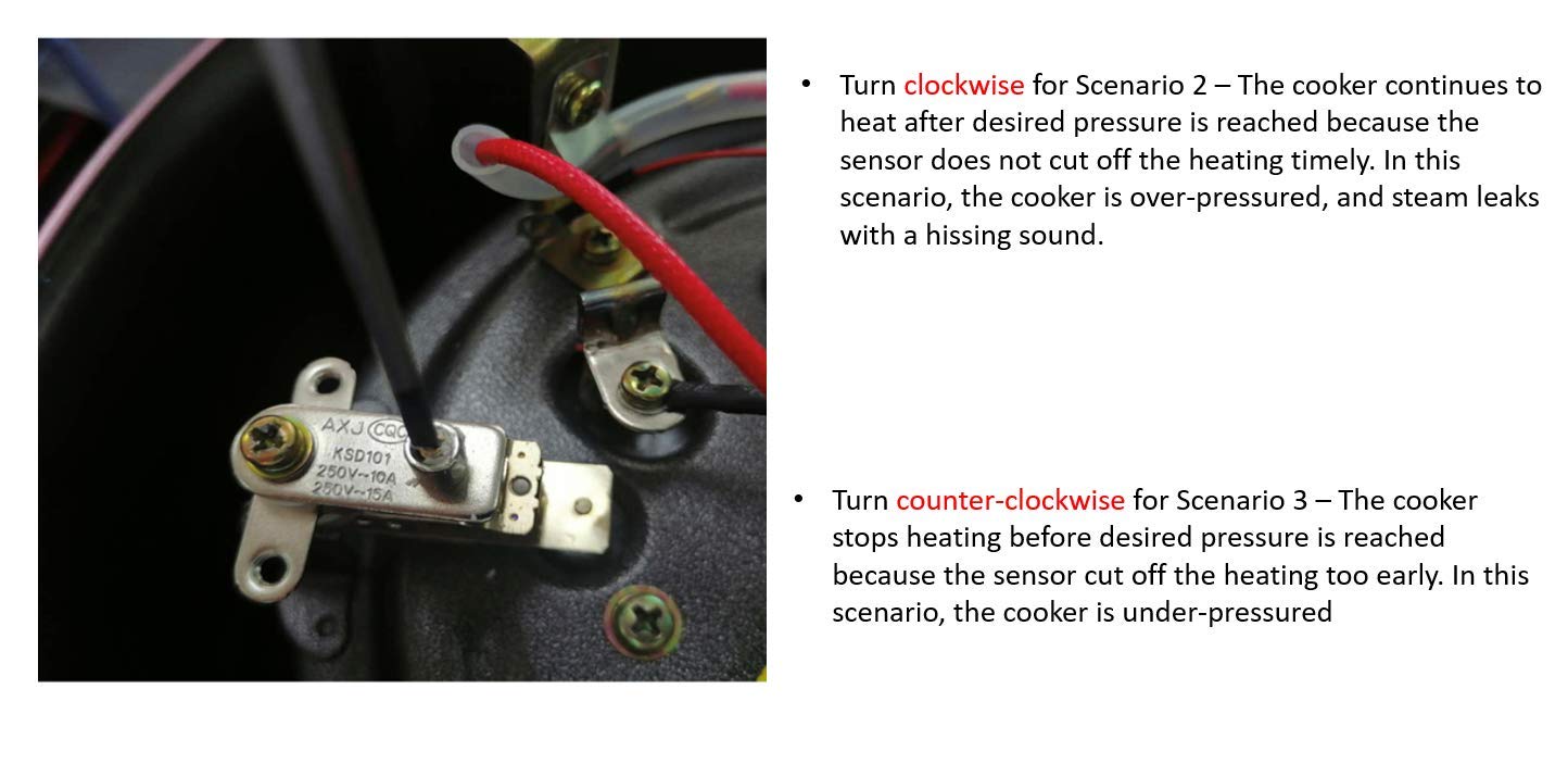 "Electric Pressure Cooker Pressure Sensor or Switch KSD105 250V~10A Works with Instant Pot, Power Cooker, Cuisinart, Farberware, Power Quick Pot, Crock-Pot" This sensor is not created or sold by the