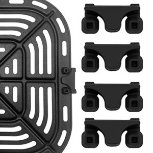 air fryer rubber bumpers, 4 packs air fryer replacement parts for instant pot gourmia cosori and other air fryers, air fryer accessories silicone protective feet tips tabs to prevent basket damage