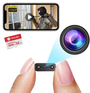 【free 32g】 smallest wireless wifi ip camera,hd1080p spy camera,pet camera,baby monitor camera for video recording live feed,night vision,motion detection,cloud storage for security with ios android