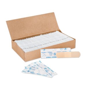 american white cross adhesive bandages, sheer strips, 3/4" x 3" | bulk case of 1500 | sterile, breathable and multi-purpose for school nurses, businesses, and first aid kits