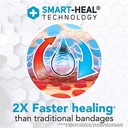 All Health All Health Advanced Fast Healing Hydrocolloid Gel Bandages, Large Wound Dressing, 4 ct | 2X Faster Healing for First Aid Blisters or Wound Care