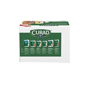 Curad Bulk Variety Pack Assorted Bandages, Flex-Fabric, Waterproof, Plastic, Knuckle, Heavy Duty Bandages (320Count)