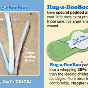 Super Fun Kids Bandages by Hug-a-BooBoo! The Amazing Animal Bandages That Hug! Children’s Favorite Stuffed Animal Designs – Hippo, Puppy, Teddy Bear & Frog! Family Pack Value Assortment -100ct Box