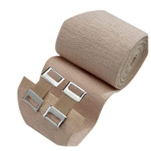 ACE Brand 3 Inch Elastic Bandage with Clips, Beige, 3 in x 63.6 in, Great for Elbow, Ankle, Knee & More, Comfortable Design for Prolonged Wear, Easy-to-Use Wrap Design (207314)