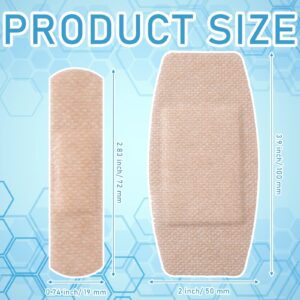 100 Pcs Silicone Adhesive Bandages Bulk Sensitive Skin Bandages Painless Removal Silicone Bandages for Sensitive Fragile Skin Elderly Painless Removal Delicate Sensitive Skin