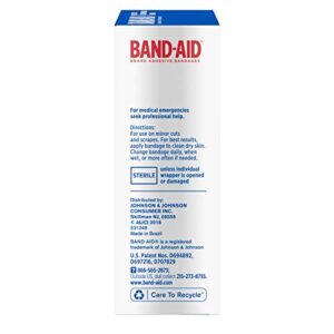 Band-Aid Brand Flexible Fabric Adhesive Bandages, Comfortable Flexible Protection & Wound Care of Minor Cuts & Scrapes, Quilt-Aid Technology to Cushion Painful Wounds, All One Size, 30 ct