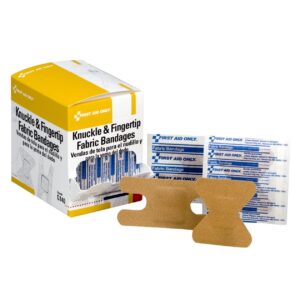 first aid only g140 fabric adhesive bandages, assorted sizes (25 knuckle bandages / 25 fingertip bandages)