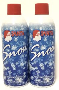 santa snow spray 2 pack aerosol cans 9oz cans