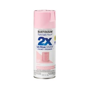 rust-oleum 334028 painter's touch 2x ultra cover spray paint, 12 oz, gloss candy pink