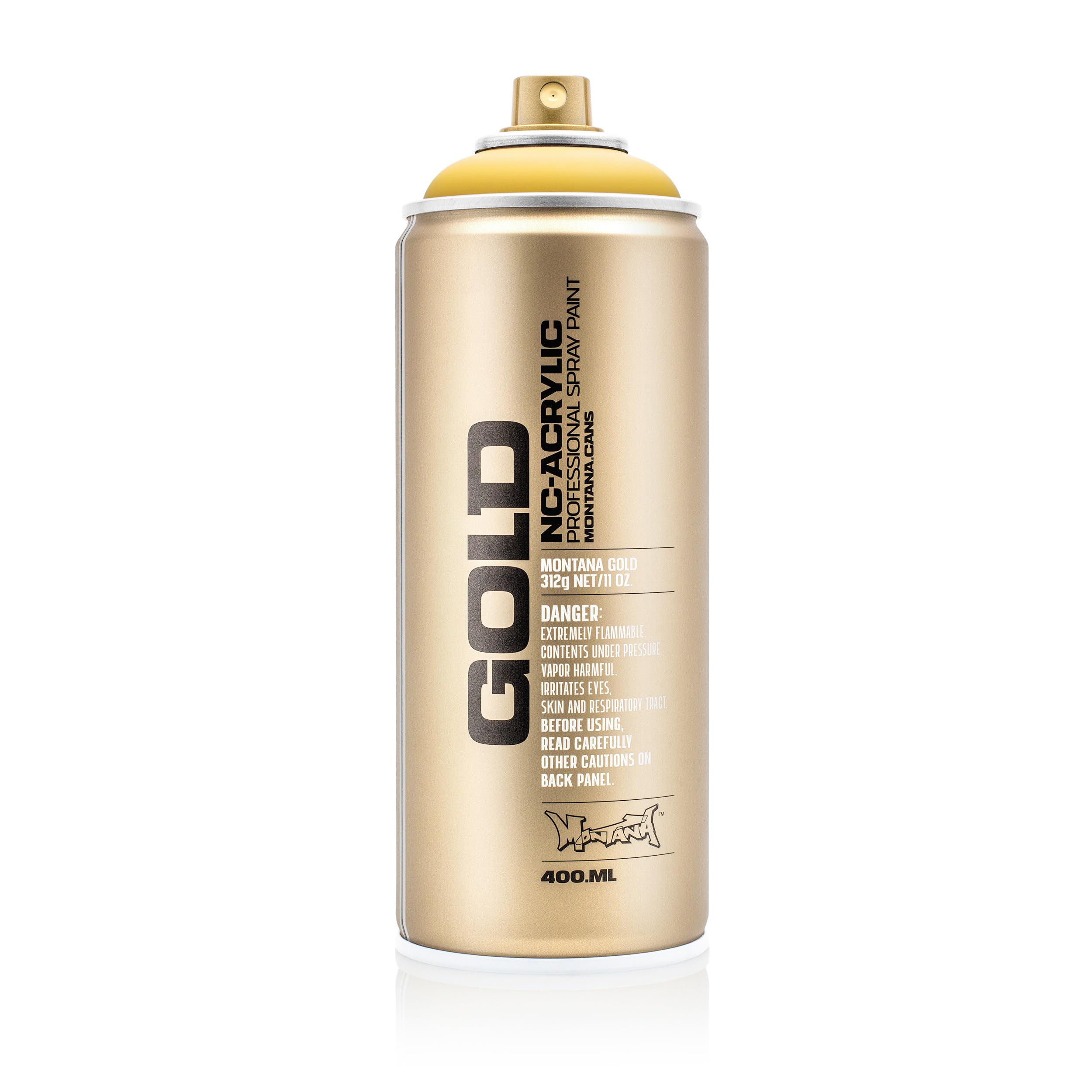 Montana Cans GOLD Spray Paint, 400ml, Yellow Submarine,MXG-G1210