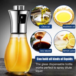 SAINSWIN Oil Sprayer for Cooking, 200ML Olive Oil Sprayer Mister, Kitchen Utensils Oil Spray Bottle,Portable Oil Spritzer Kitchen Gadgets Oil Dispenser for Salad, BBQ, Baking, Air Fryer