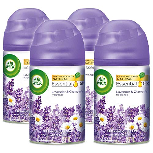 Air Wick Automatic Air Freshener Spray Refill, 1ct, Lavender & Chamomile, Odor Neutralization, Essential Oils