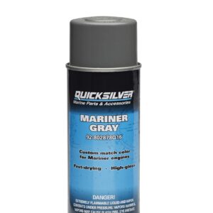 Quicksilver 802878A16 Mariner Gray Enamel Paint, 12 Oz. Spray Can