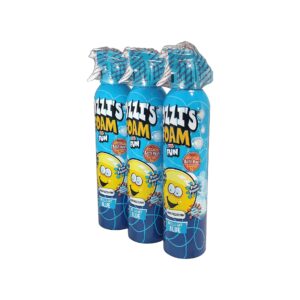 FOZZI'S Foam Aerosol Spray, Brilliant Blue, Good Clean Fun" 11.04oz Pack of 3 Cans