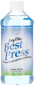 mary ellen products best press linen fresh spray starch, 16 ounce