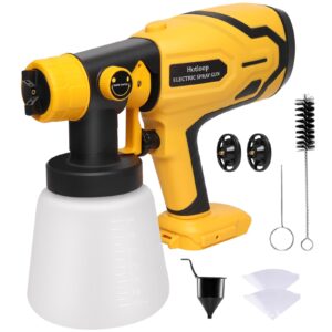 cordless paint sprayer for dewalt 20v battery (battery not included), cordless paint sprayers for home interior and exterior, house painting stain sprayer for fence, furniture, cabinets, walls, etc.