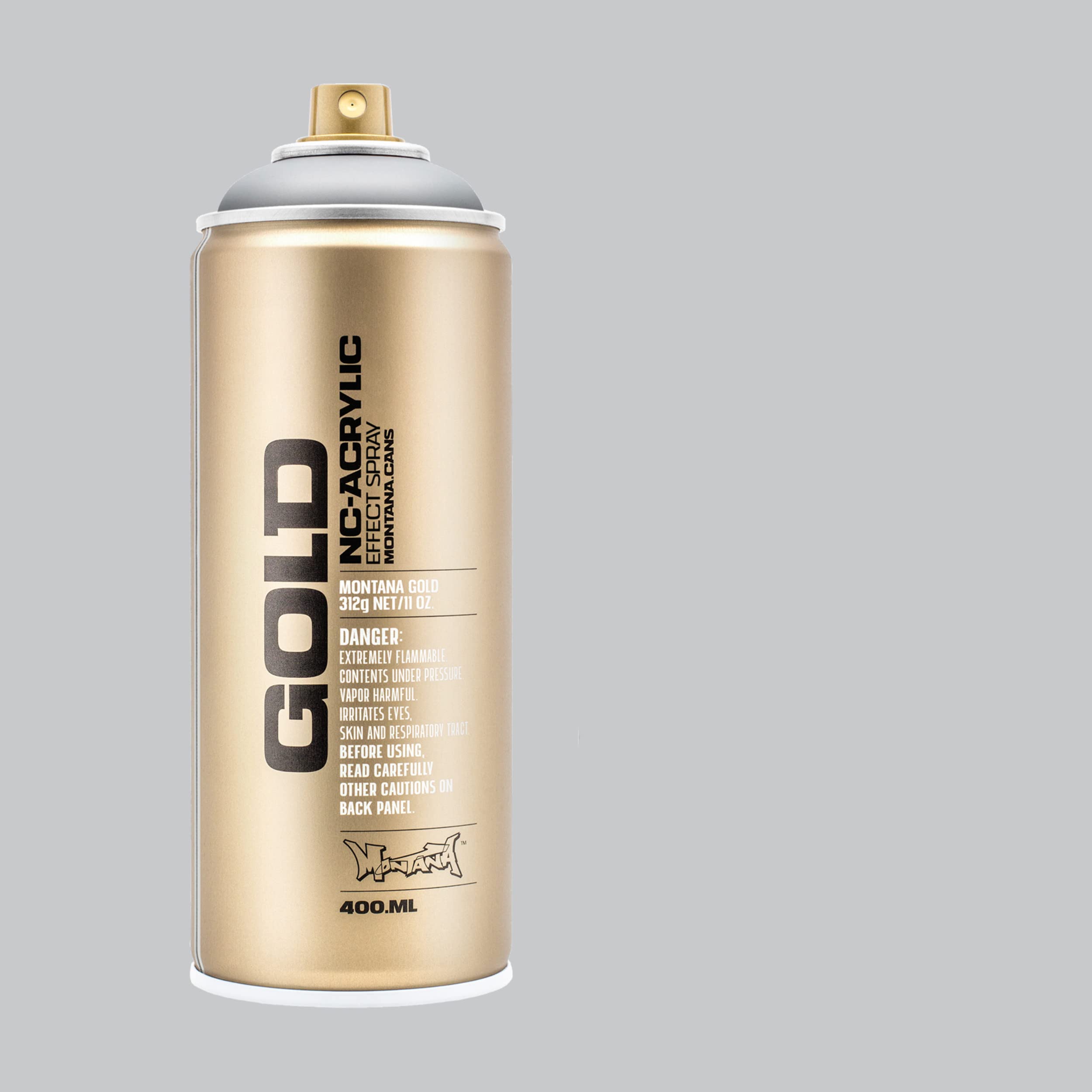 Montana Cans Montana GOLD 400 ml Color, Silver Matte Spray Paint, 13.52 Fl Oz (Pack of 1)