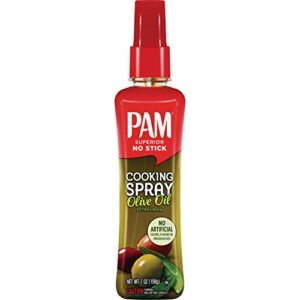 pam spray pump olive oil cooking spray, keto friendly, 7 oz