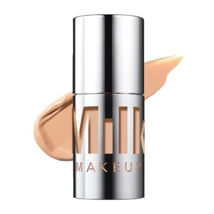 milk makeup future fluid all over cream concealer, 5w (fair with warm undertones) - 0.28 fl oz - medium-to-full coverage - up to 12-hour wear - crease-proof finish - vegan, cruelty free