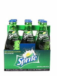 sprite 8oz glass bottles 4-6 packs (24 bottles) sprite