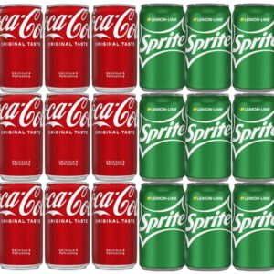 Murai - (18 Pack Bundle) 9 Cola, 9 Sprite| 7.5 oz. Mini Soda Cans | Two of The Best Refreshing Thirst Queshing Flavores | Bulk Size Soft Drink Pack | Great Beverage Care Package or Mixer | Ideal for