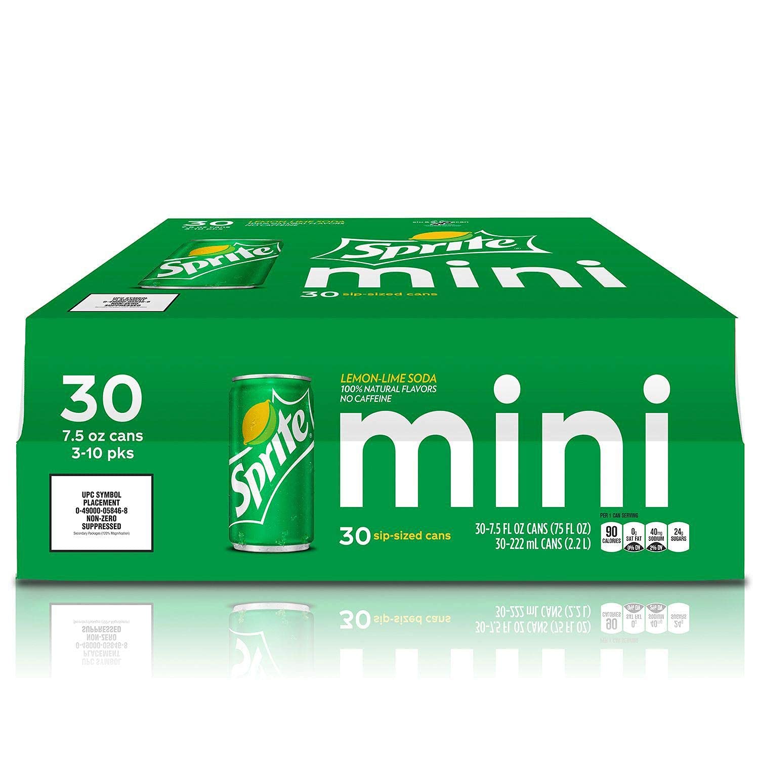 Sprite Mini Cans, 7.5 Fluid Ounce (Pack of 30)