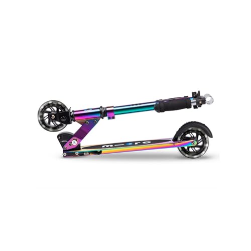 Micro Kickboard | Sprite LED | 2 Wheeled | Fold-to-Carry | Lightweight Swiss-Designed Micro Scooter | Light-Up Wheels| Children and Teens, Ages 6+