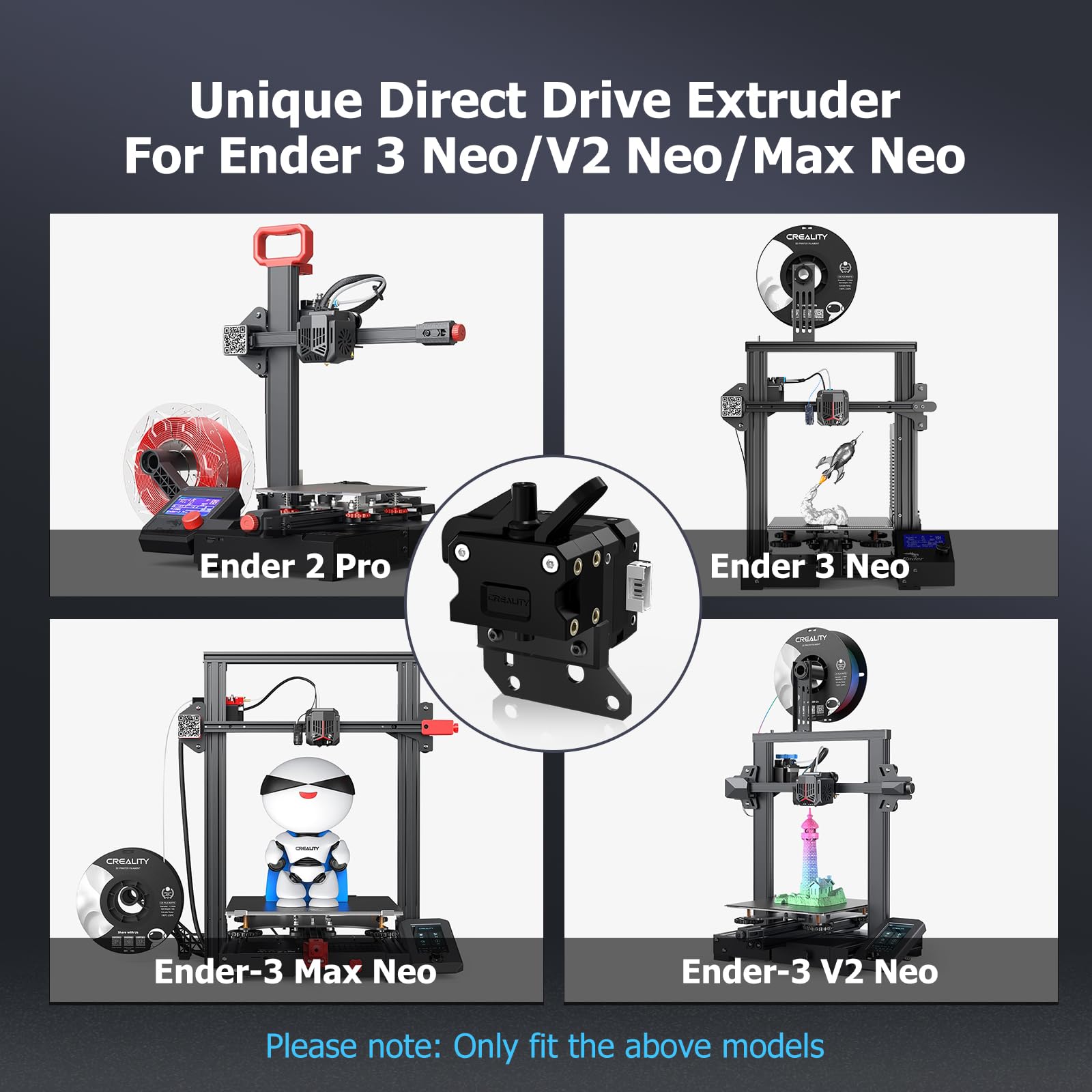 Official Sprite Direct Drive Extruder SE for Neo Series Printer, Dual Gear High Torque Direct Extruder Upgrade Kit for Ender 3 Neo/Ender 3 V2 Neo/Ender 3 Max Neo/Ender 2 Pro (Neo Version)