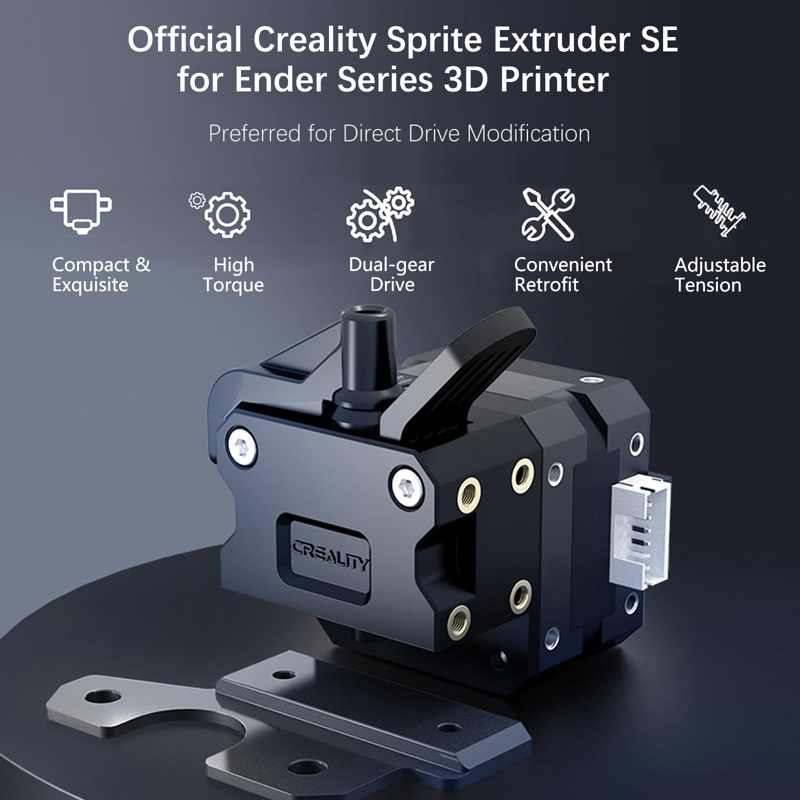 2023 Official Creality Ender 3 Sprite Direct Drive Sprite Extruder Kit, Dual Gear Extruder SE Creality Ender 3/Ender 3 V2/Ender 3 Pro/Ender 5/Ender 5 Pro/5 Plus/CR 10 3D Printers, for Ender Version