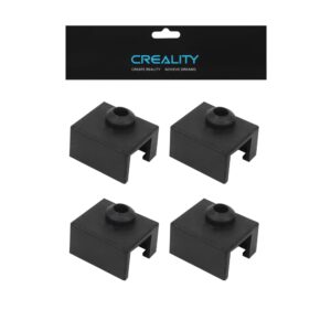 creality original sprite extruder silicone sock, durable heater block silicone cover for ender 3 s1/ender 3 s1 pro/ender 3 s1 plus/ender 5 plus/sermoon v1/v1 pro (4p)