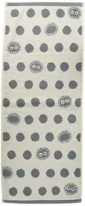 studio ghibli - my neighbor totoro - gray soot sprite, marushin silhouette towel series - face towel